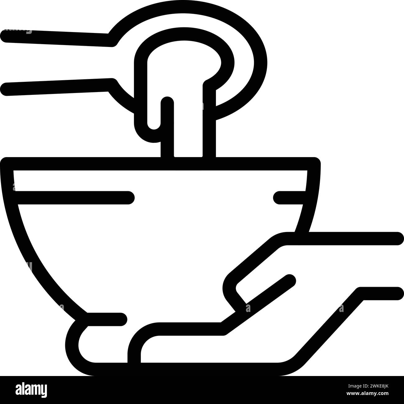 Food beggar icon outline vector. Famine charity campaign. World ...