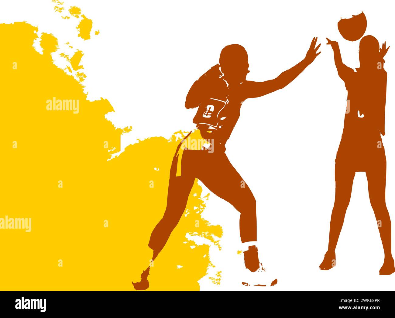 Capture the energy and elegance of netball with our dynamic royalty ...