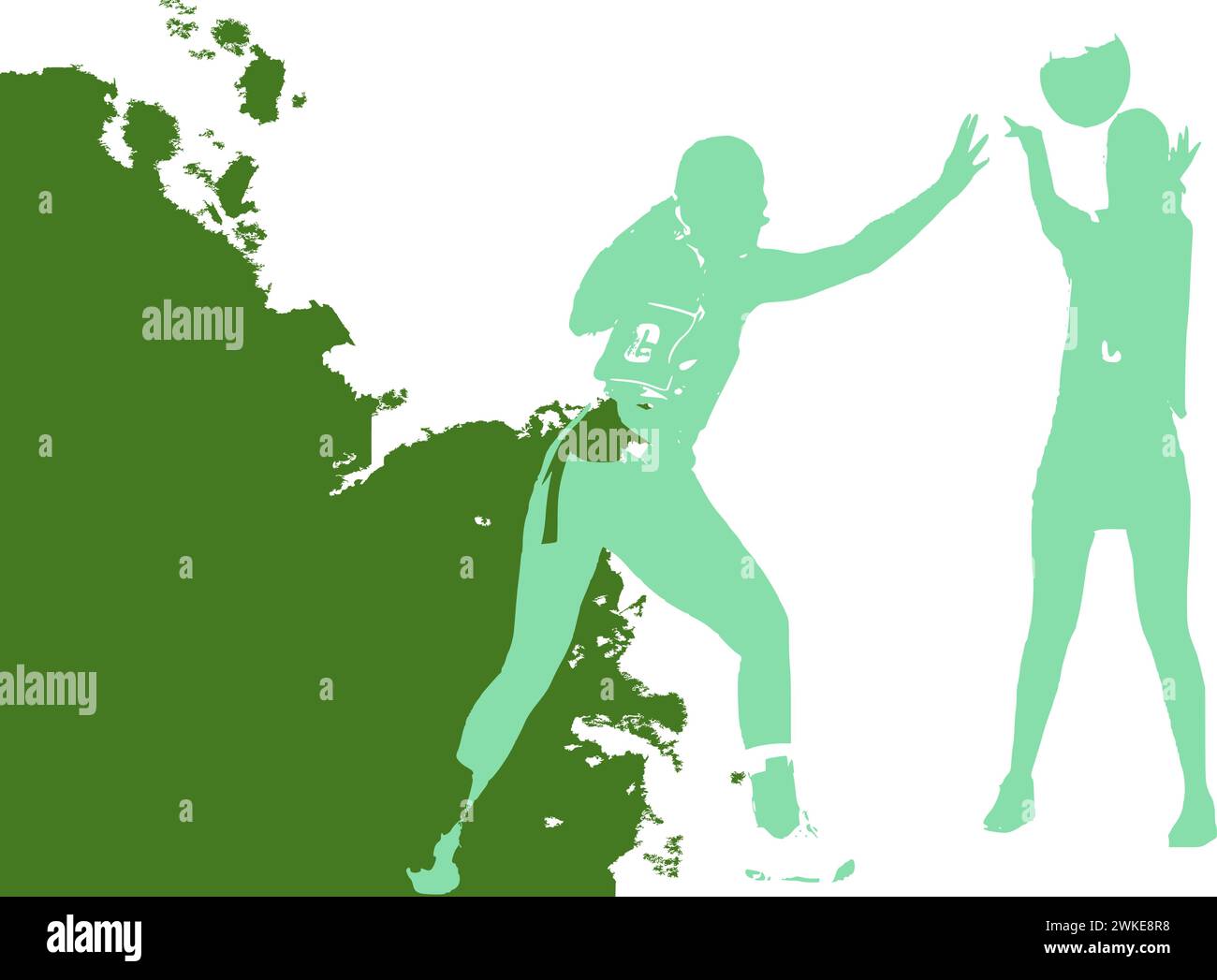 Capture the energy and elegance of netball with our dynamic royalty ...