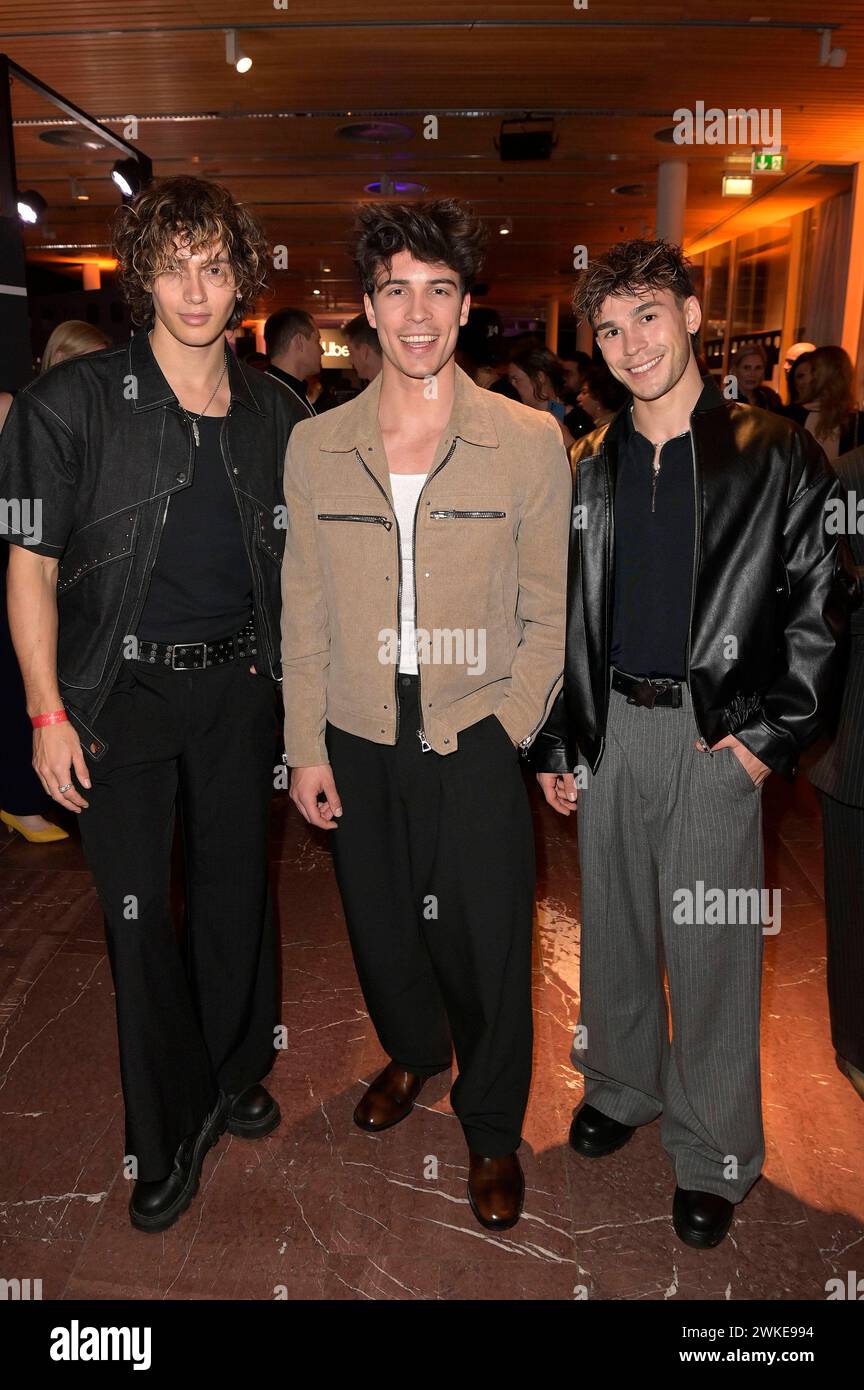 Bene Schulz, Tim Schaecker und Julian Braun auf der Berlinale Party ...