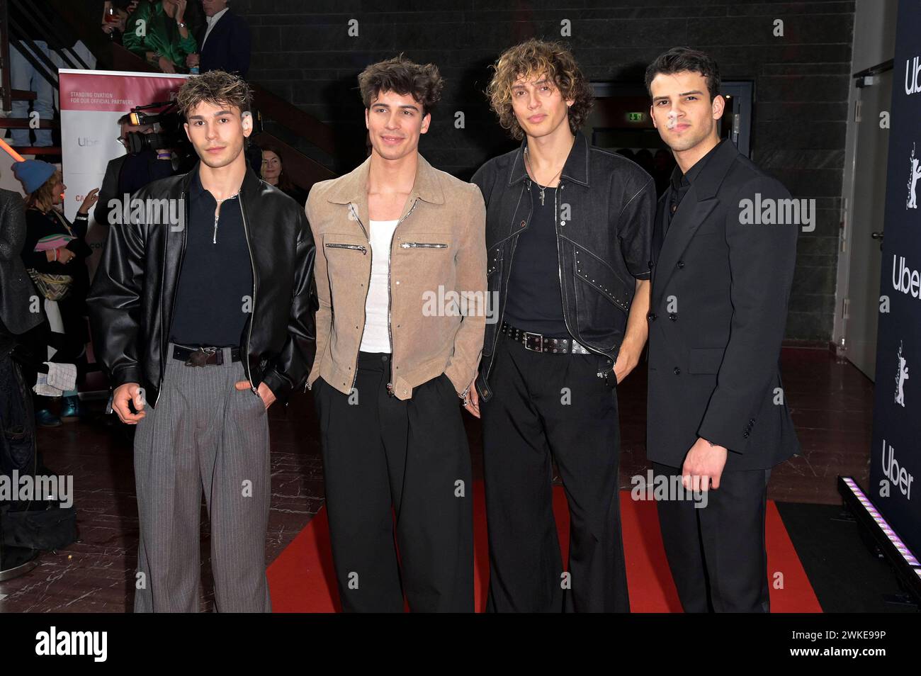 Julian Braun, Tim Schaecker, Bene Schulz und Ilyes Raoul auf der ...