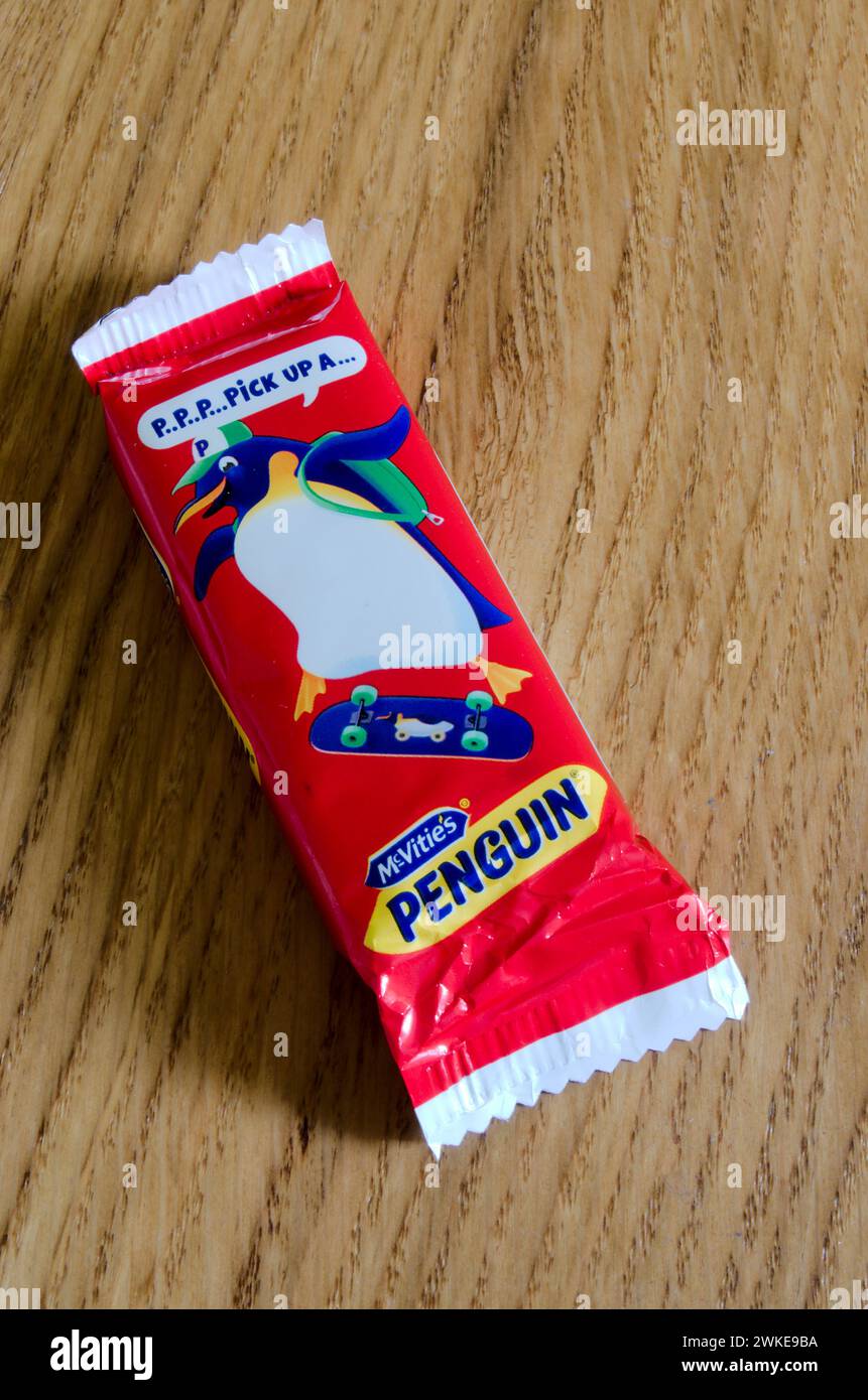 McVities Penguin Chocolate Biscuit Bar, UK Stock Photo - Alamy