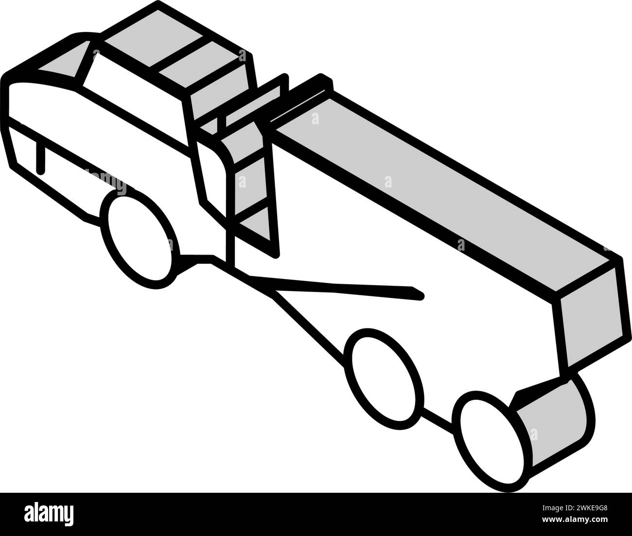 dumper construction car vehicle isometric icon vector illustration ...