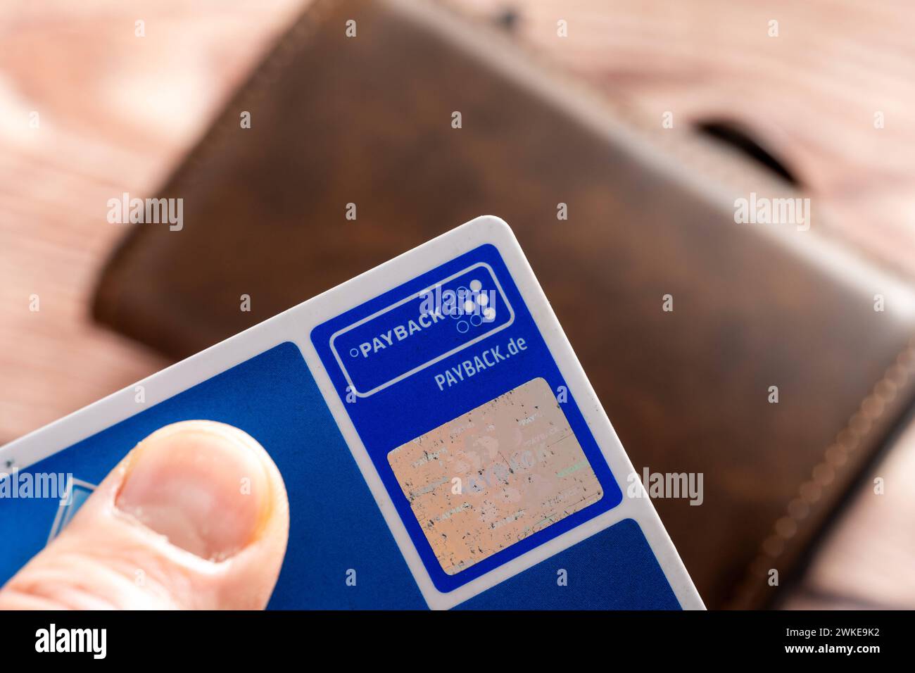 Augsburg, Bavaria, Germany - February 18, 2024: A bonus points card ...