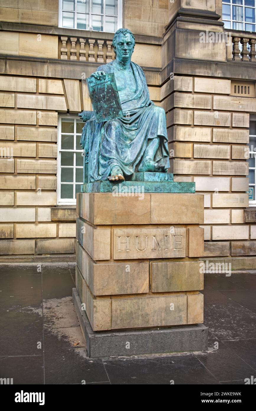 UK, Scotland, Edinburgh, High Street, David Hume Statue Stock Photo - Alamy