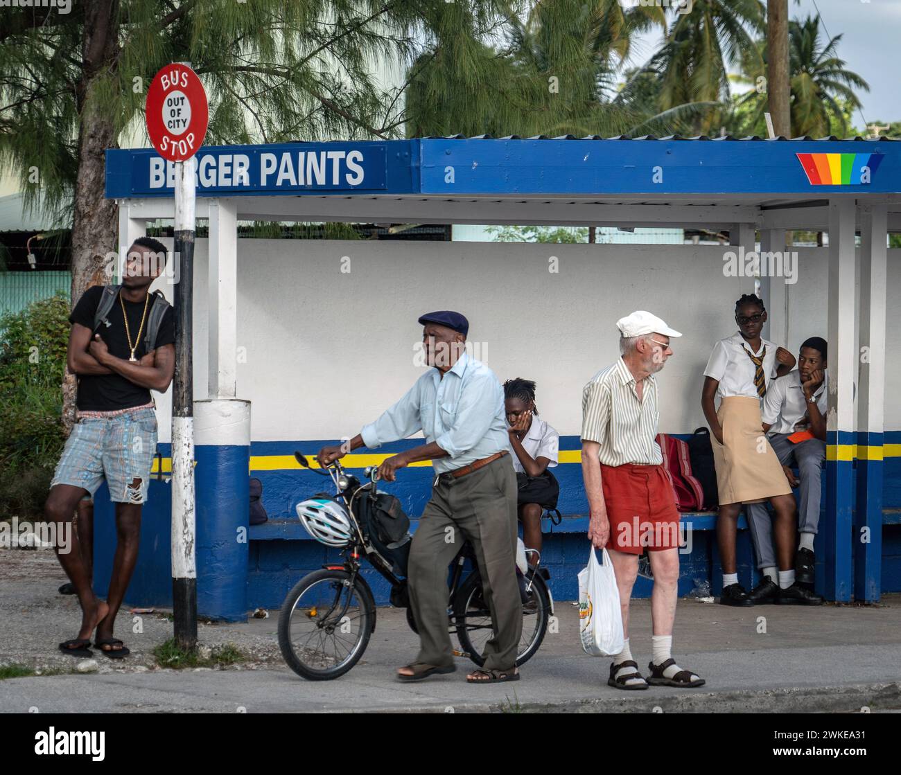 Barbados street view hi-res stock photography and images - Alamy