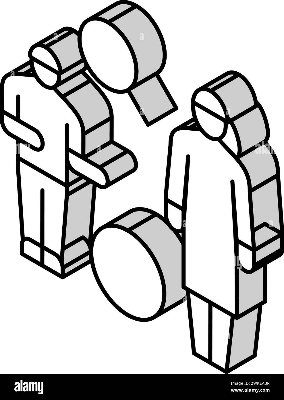 physician visit health check isometric icon vector illustration Stock ...