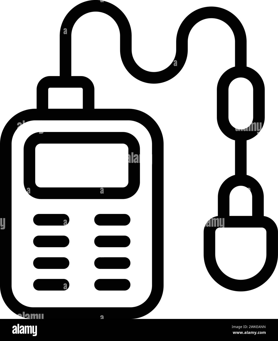 Television collar mic icon outline vector. Broadcast studio equipment ...