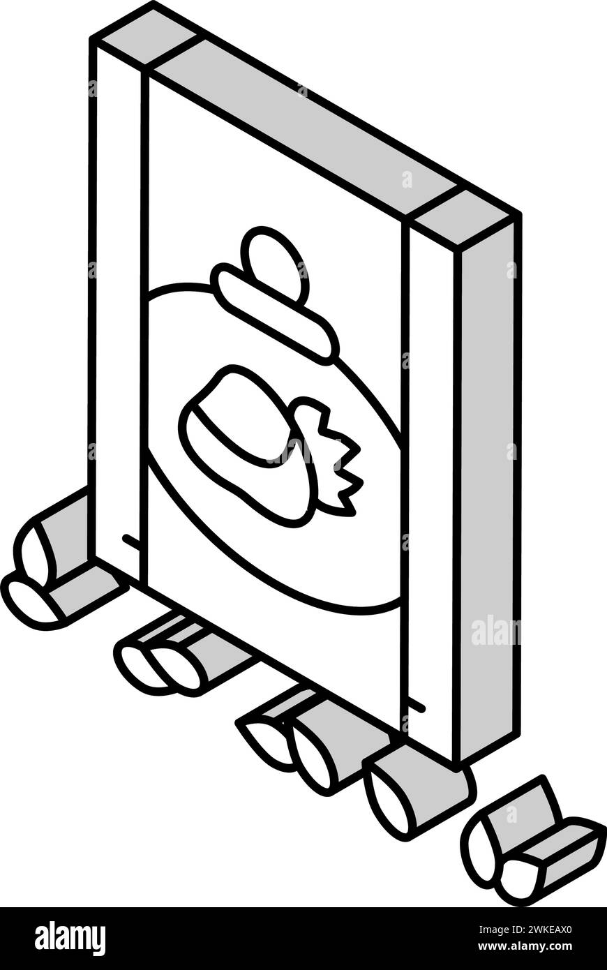 strawberry seeds isometric icon vector illustration Stock Vector Image ...