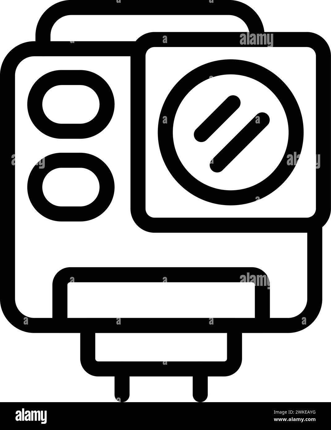 Waterproof action camera icon outline vector. Electronic modern gadget ...