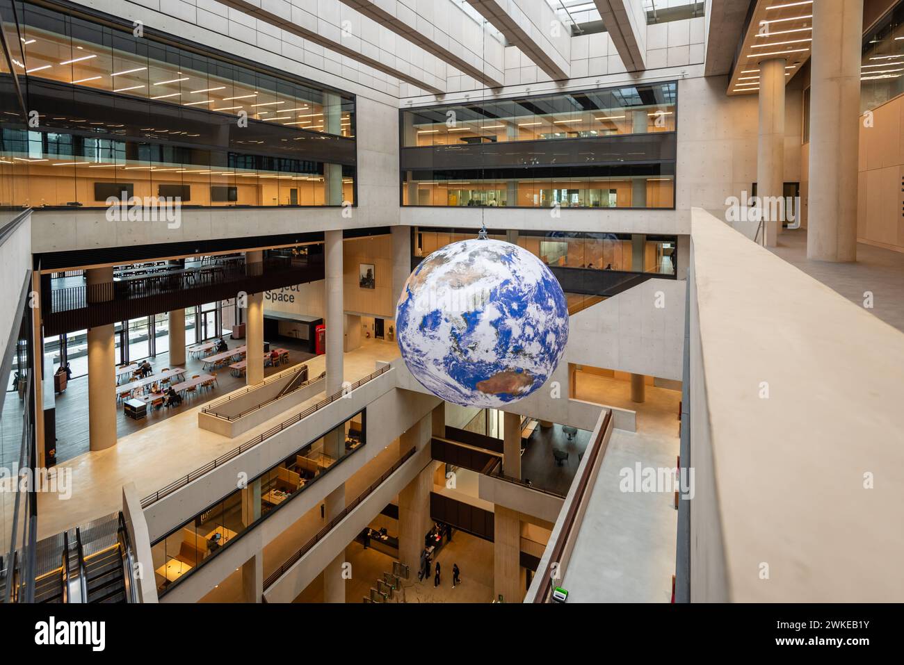 The atrium of UCL East Marshgate, London Stock Photo - Alamy