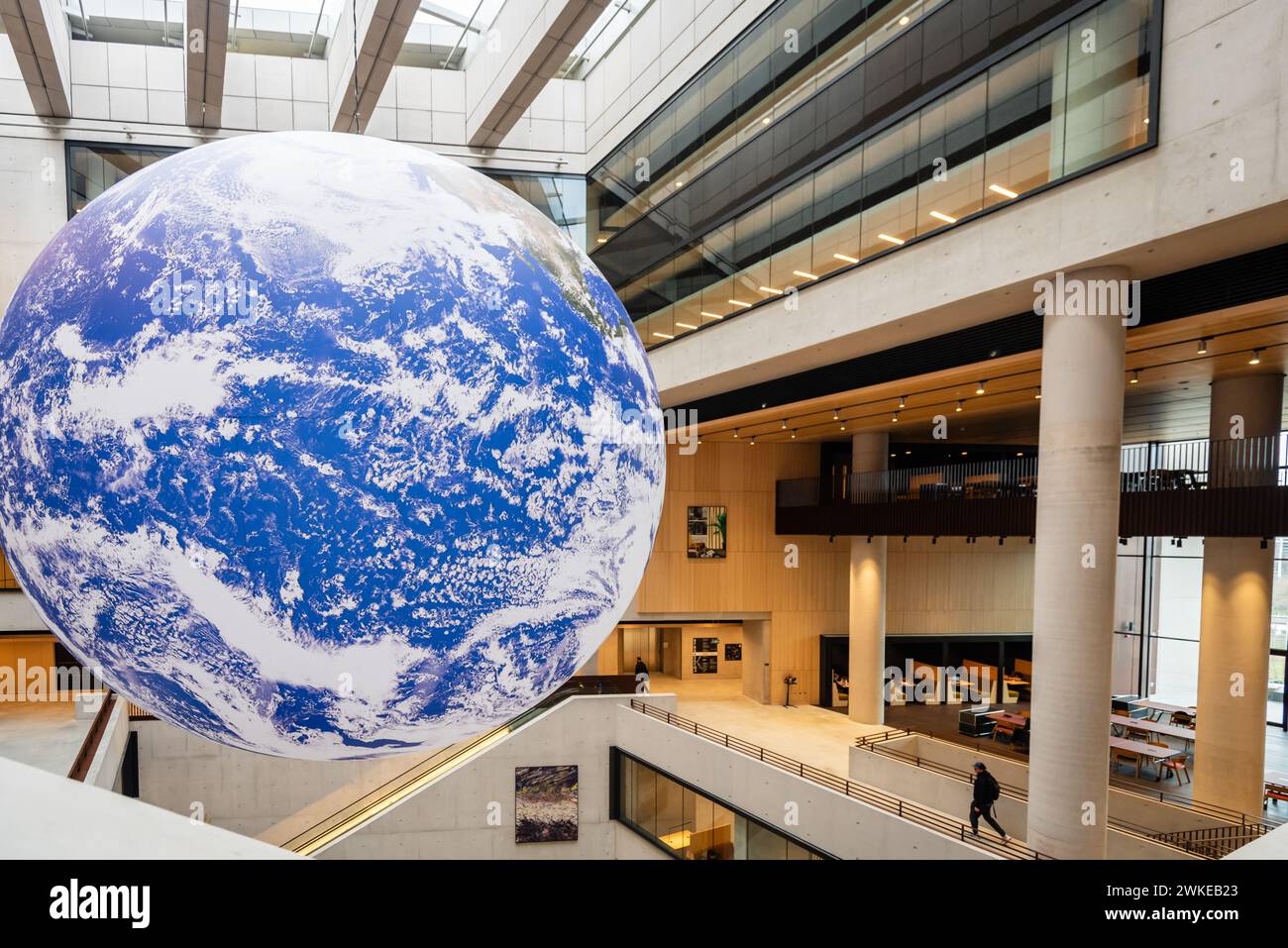 The atrium of UCL East Marshgate, London Stock Photo - Alamy