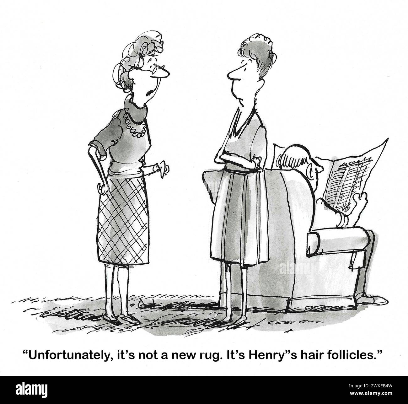 Older woman embarrassed Cut Out Stock Images & Pictures - Alamy