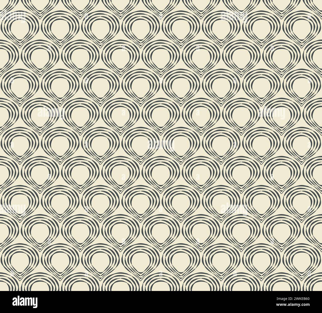 Abstract shape modern seamless pattern. Geometrical grid. Hand drawn ...