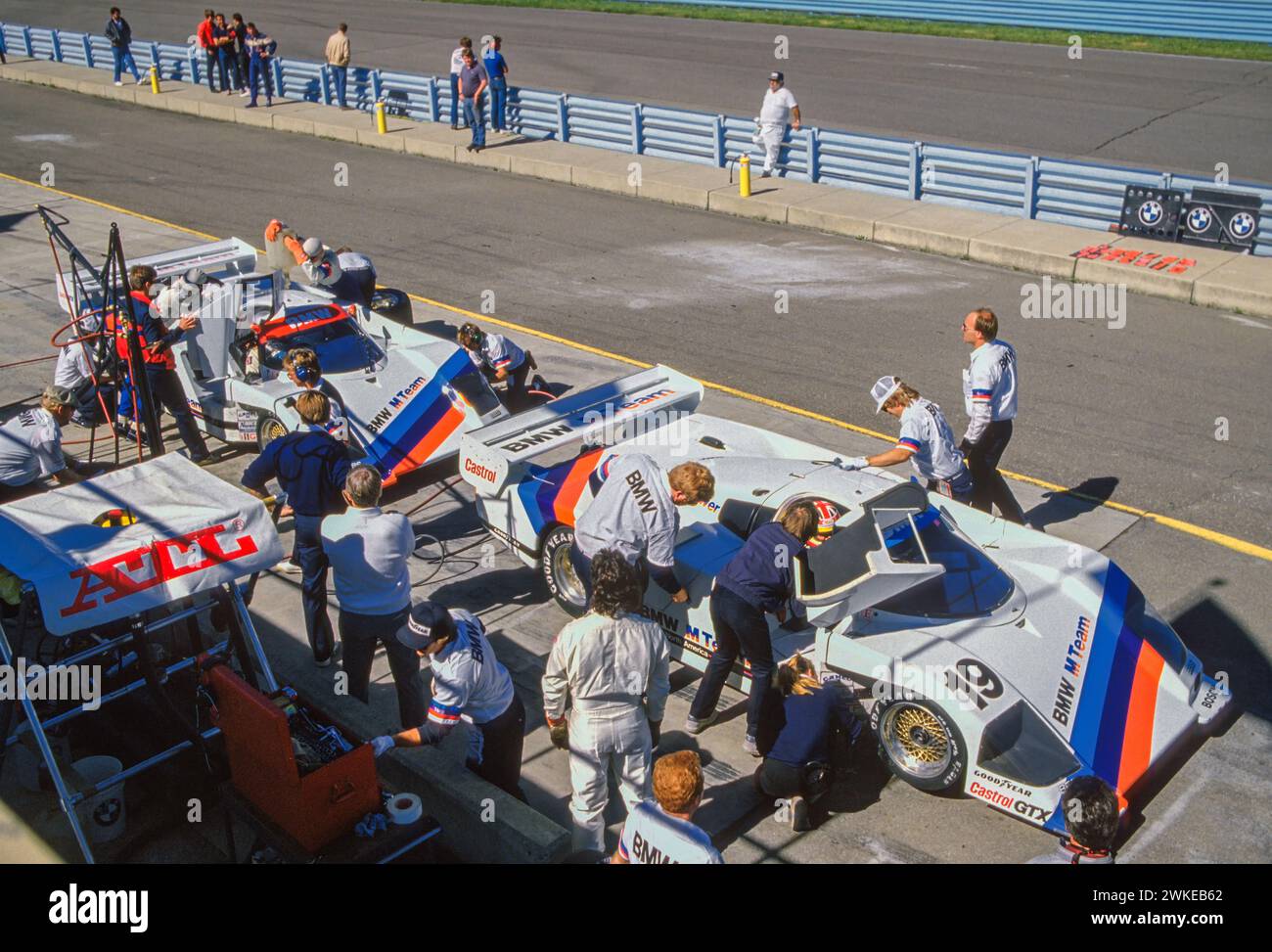 Kodak Copier 500 at Watkins Glen International. No. 19 & No. 18 March 86G 1/BMW Stock Photo - Alamy
