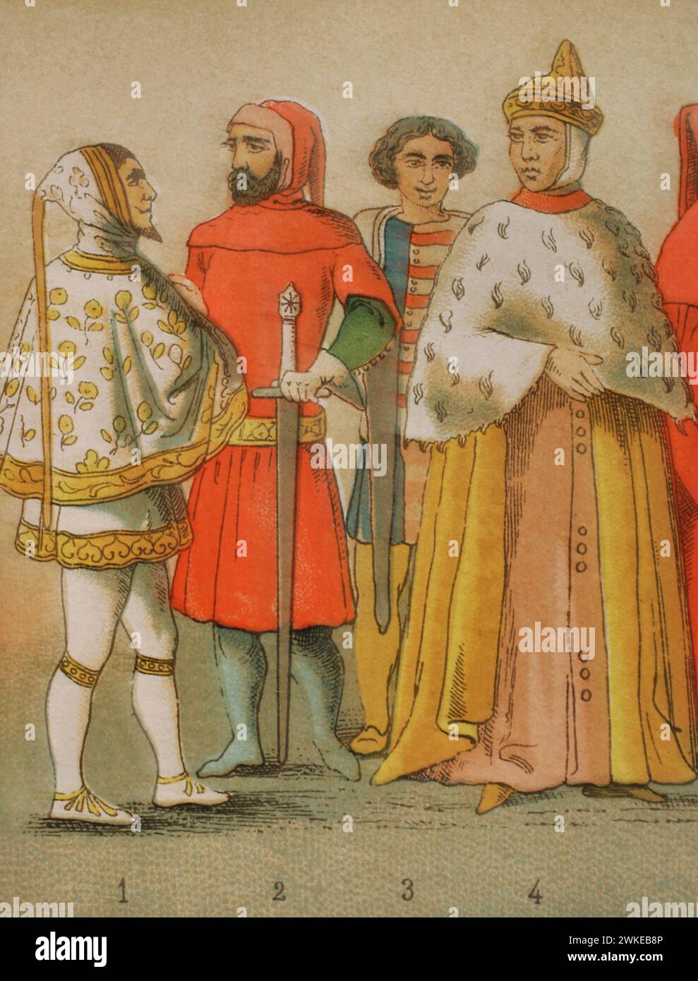 History of Italy. 1300. From left to right, 1: Cimabue (1240-1302), 2-3 ...