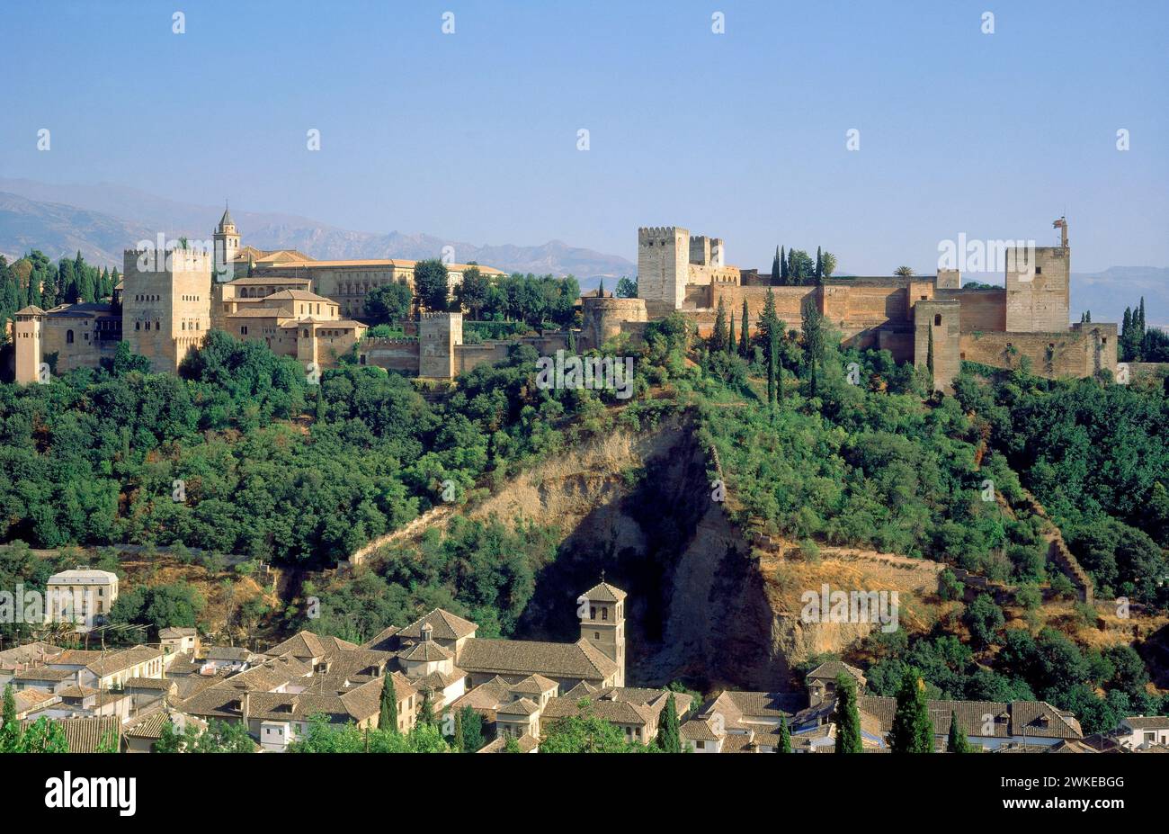 PANORAMICA DE LA ALHAMBRA DESDE LA PLAZA DE SAN NICOLAS. Location ...