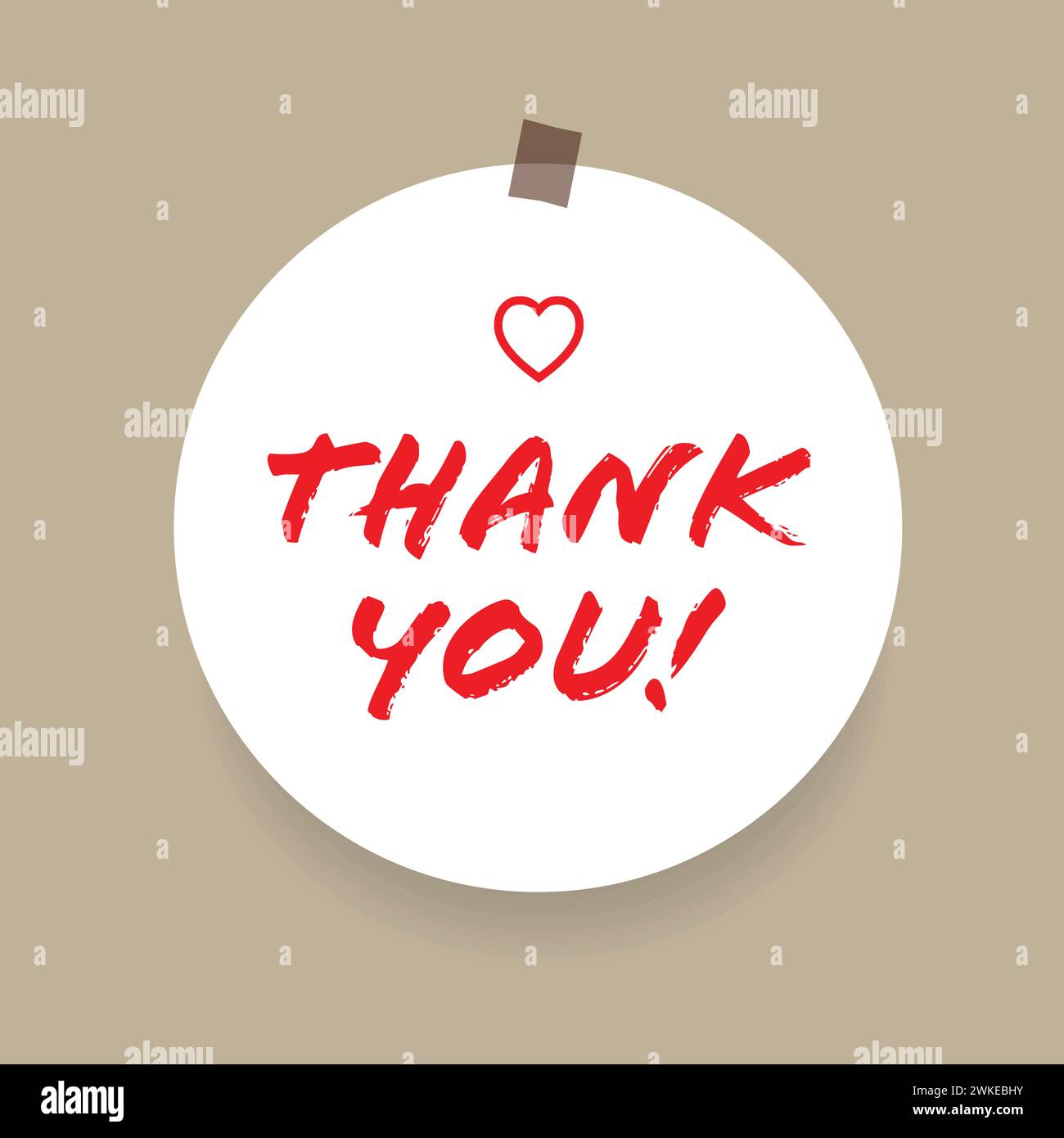 Thank you label sticker tag Stock Vector Image & Art - Alamy