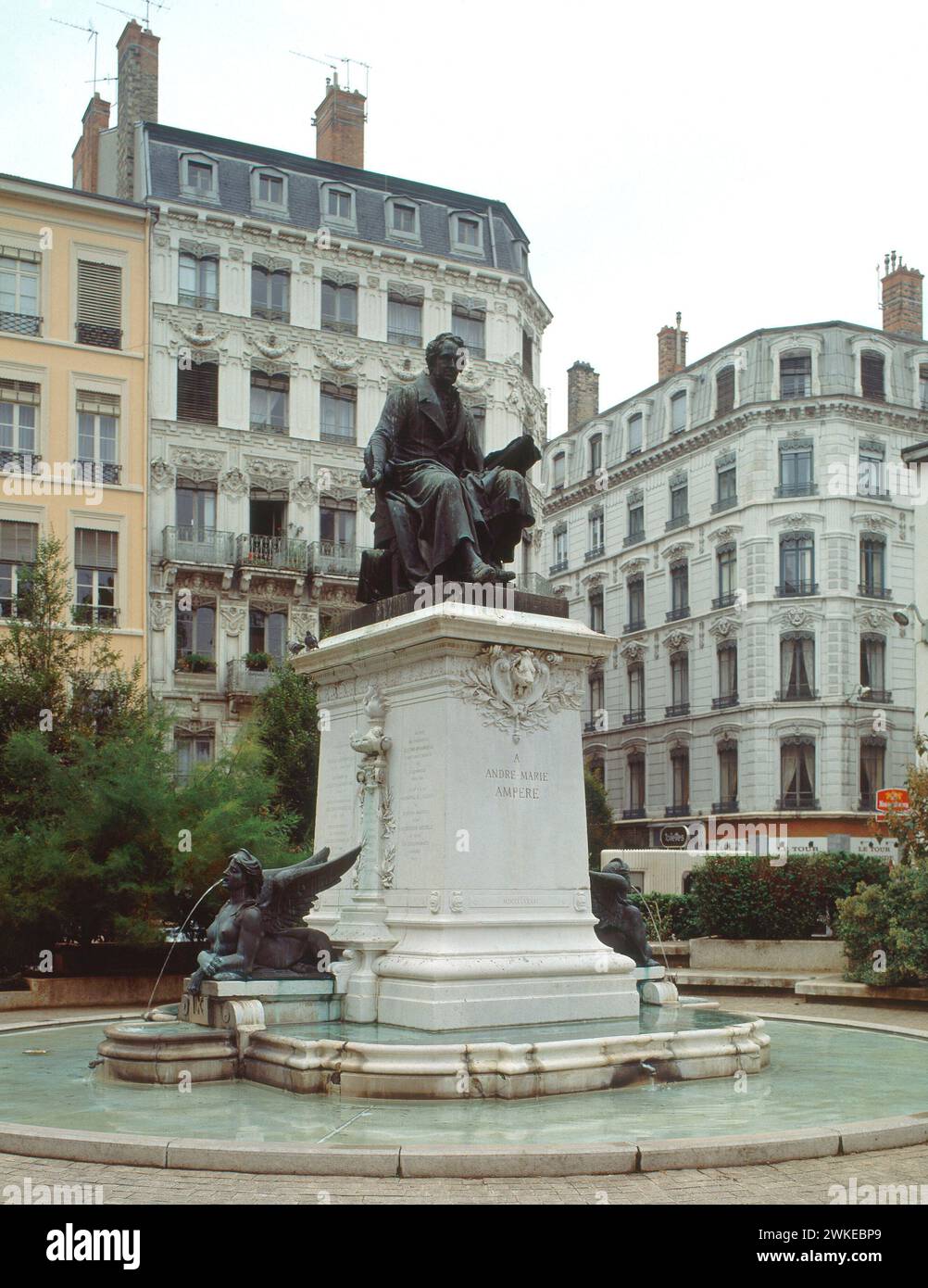 MONUMENTO A ANDRE MARIE AMPERE. Location: EXTERIOR. Lyon. France Stock ...