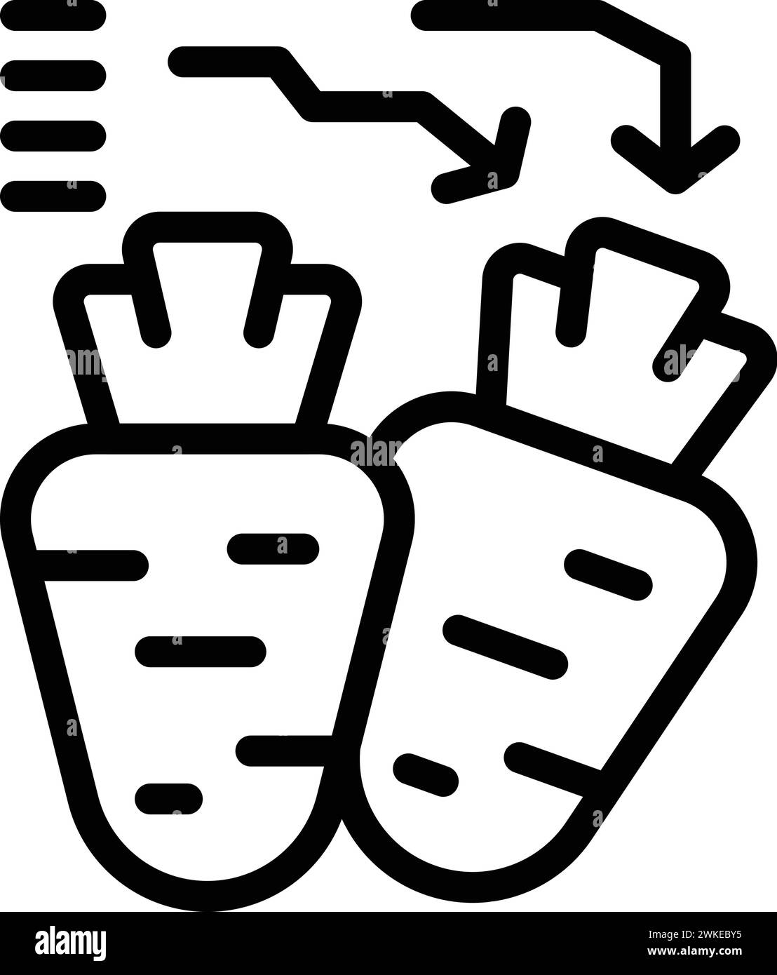 Food shortage icon outline vector. Farming crisis. Economic famine ...