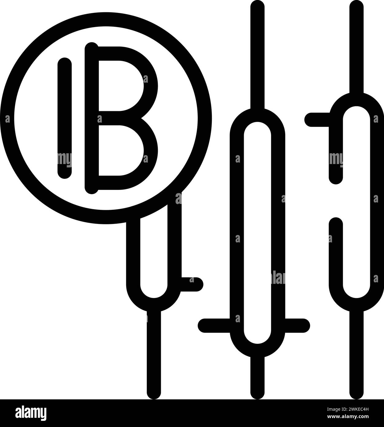 Bitcoin price value icon outline vector. Trade market cryptocurrency ...