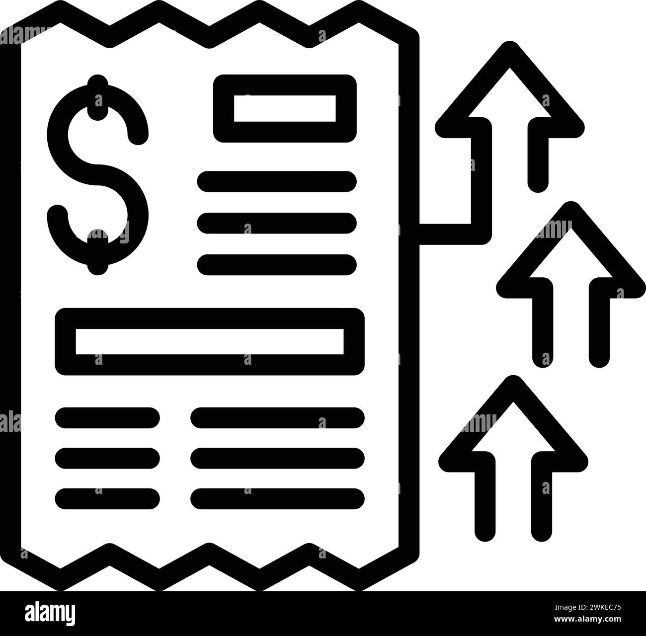 Food price hike icon outline vector. Farming shortage. Agricultural ...