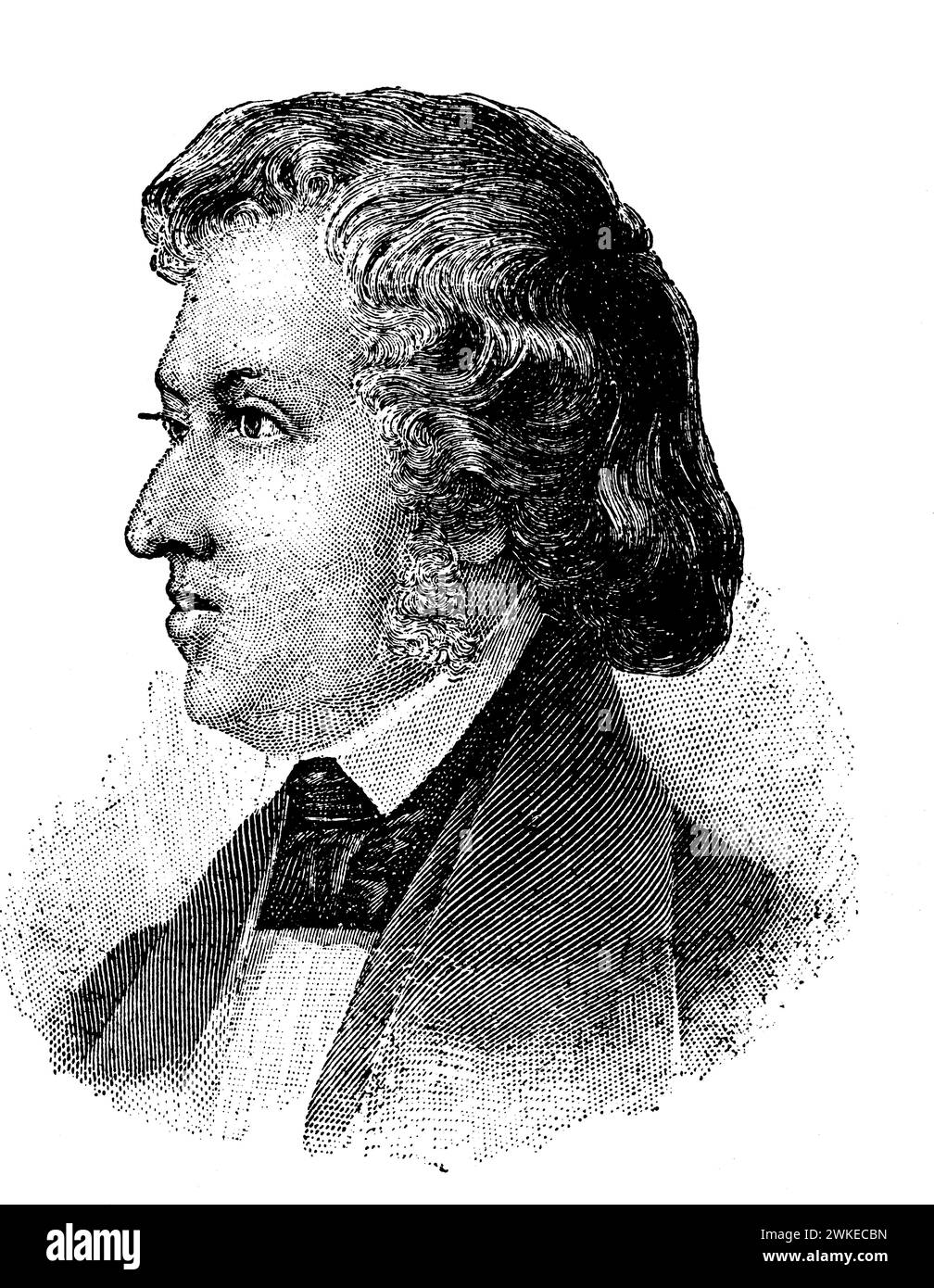 Frédéric Chopin (1810-1849), compositor y pianista romántico francés de ...