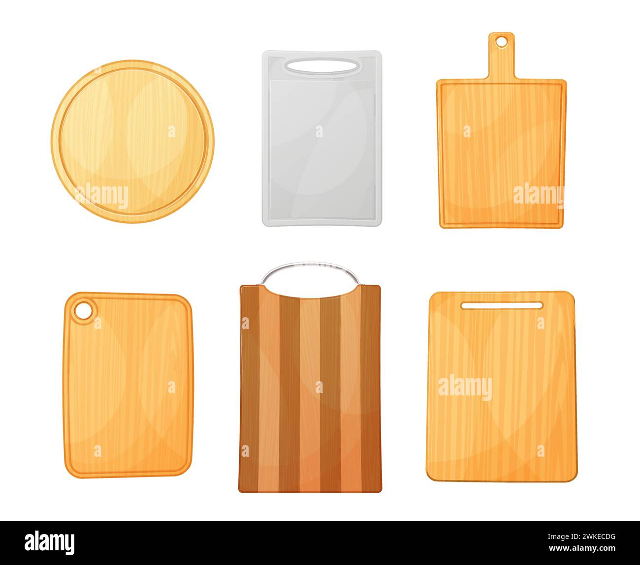 Plastic kitchen cutting boards Stock Vector Images - Alamy