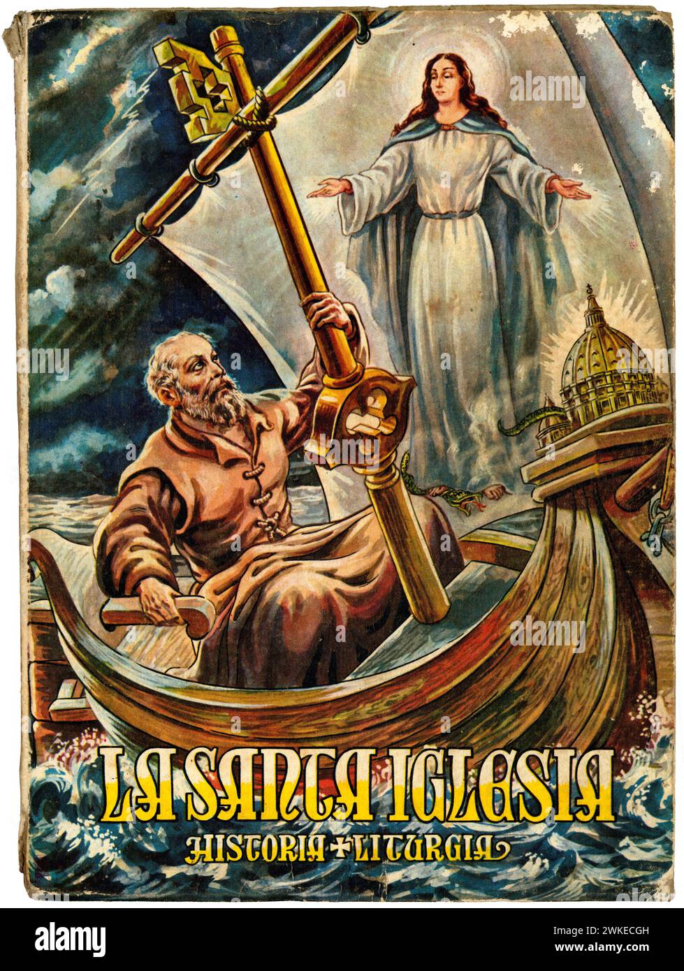 Portada del libro escolar de religión La Santa Iglesia, Historia ...