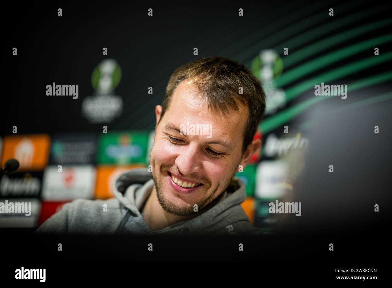 Gent, Belgium. 20th Feb, 2024. Gent's goalkeeper Davy Roef pictured ...