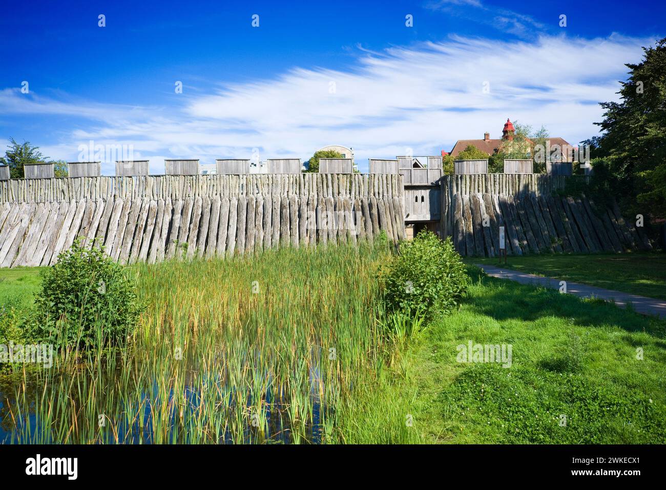 Viking ring fortress in Trelleborg, Sweden Stock Photo - Alamy