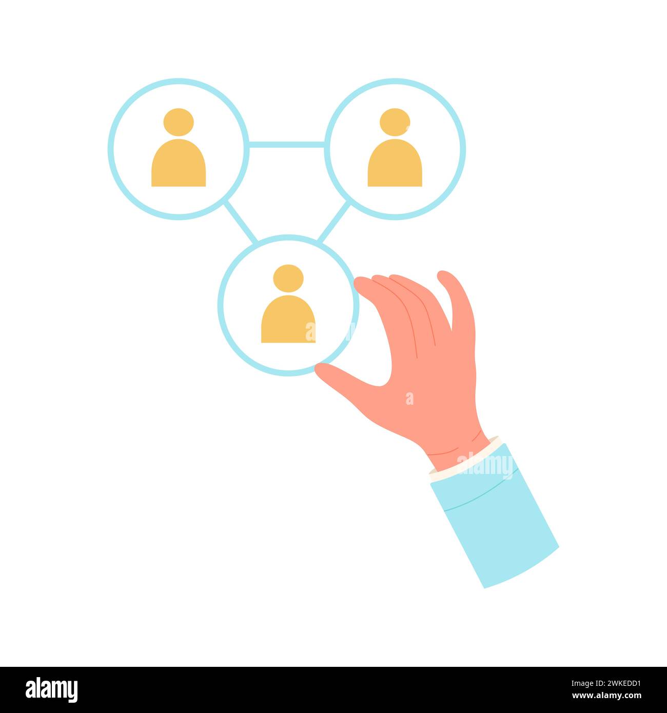 Select business team player. Effective teamwork, corporate team ...