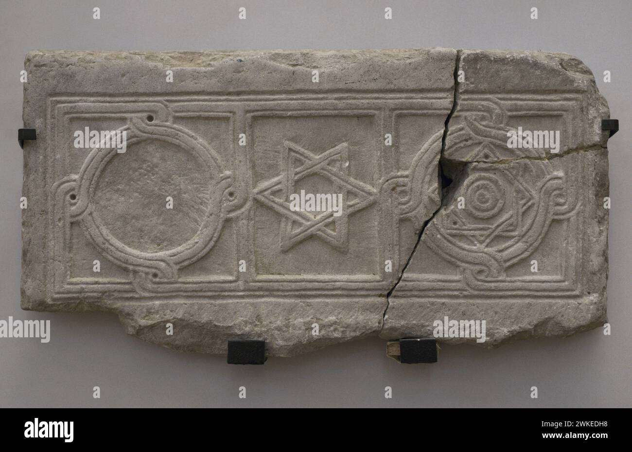 Altar screen slab. Marble. 13th-14th centuries AD. From the floor of St ...