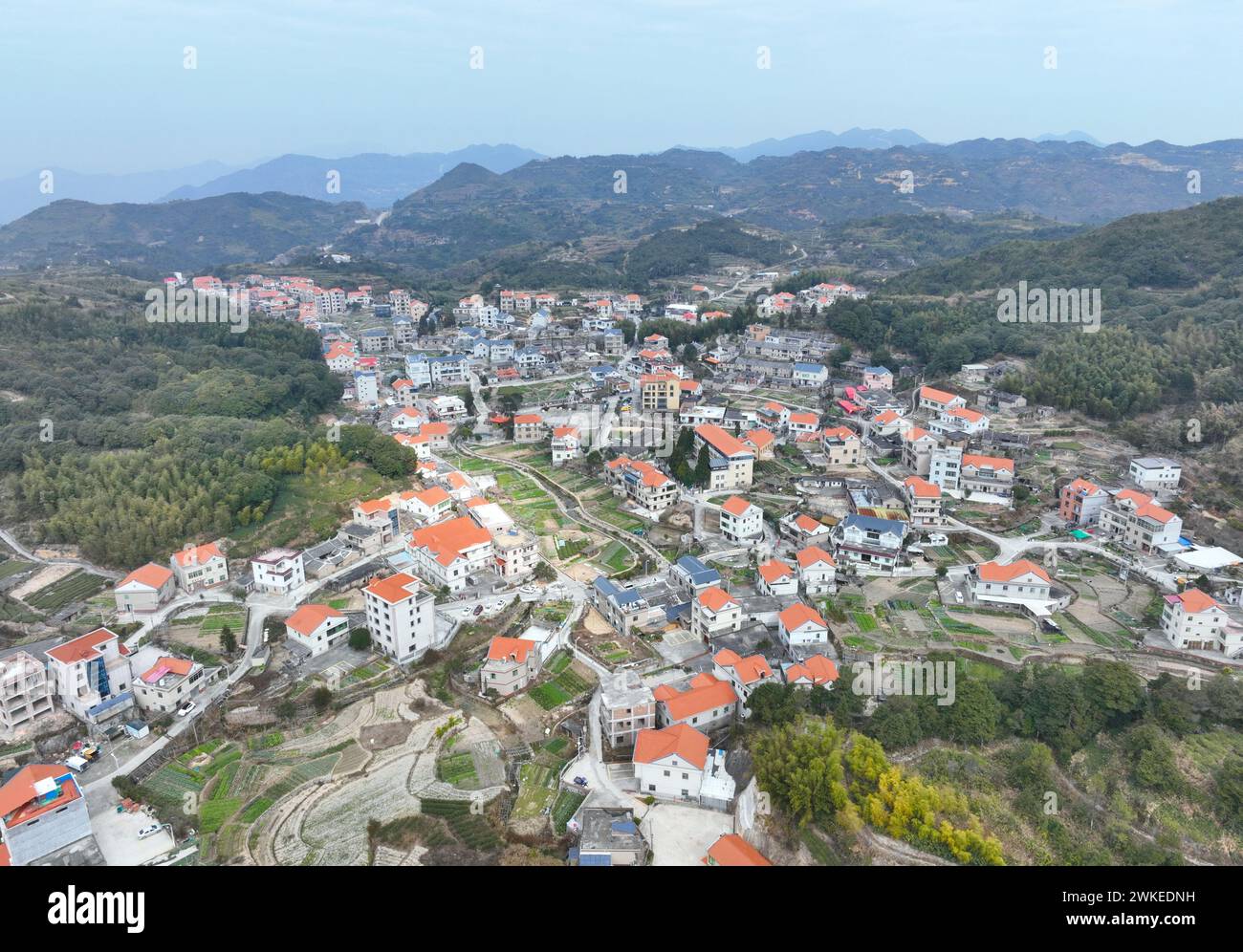 (240220) -- XIAMEN, Feb. 20, 2024 (Xinhua) -- An aerial drone photo ...