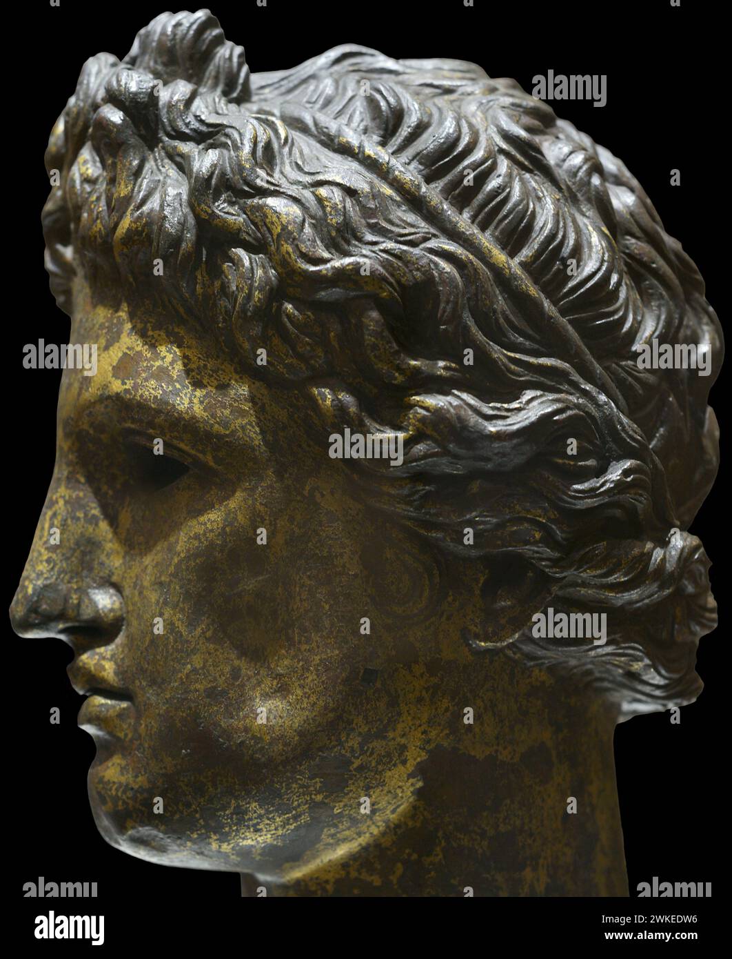 Head from a statue of Apollo. Bronze. 2nd-3rd centuries AD. From ...