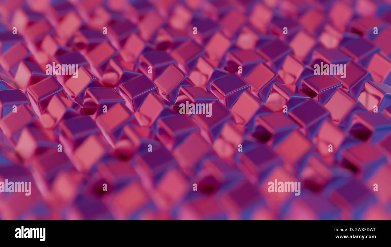 Abstract 3D background composed of cubes, creating a visually striking and geometrically complex ...