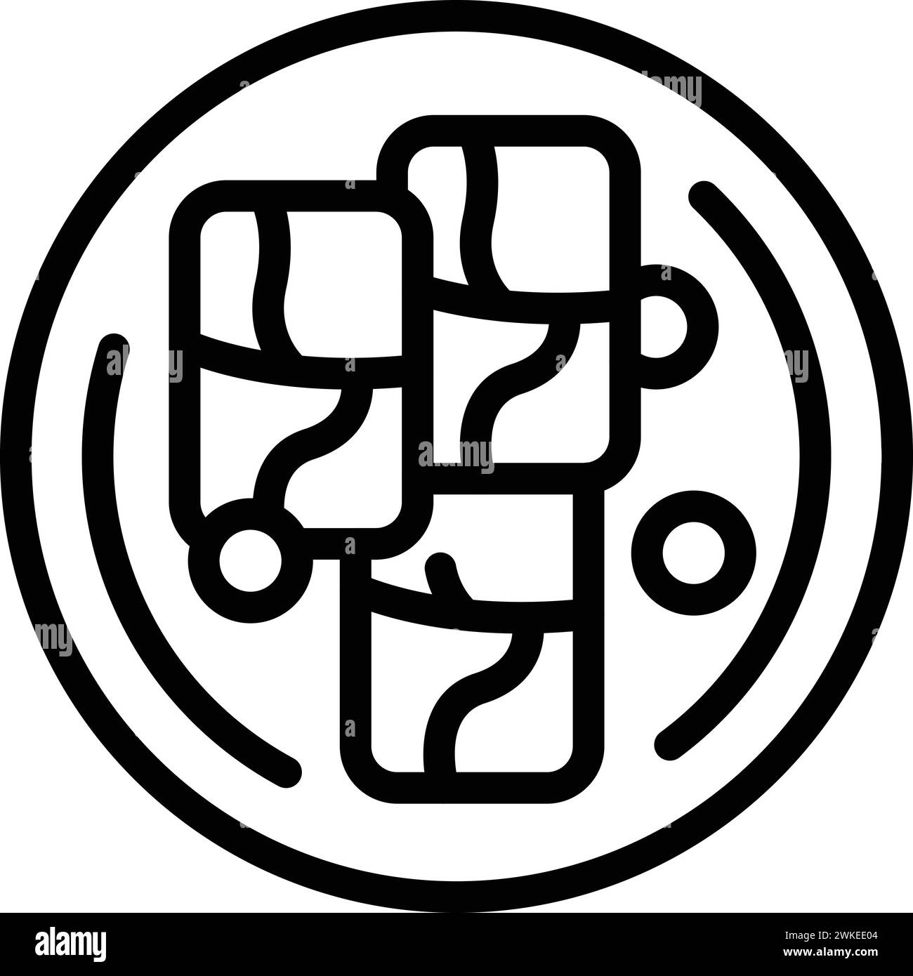 Stuffed vegetables shell icon outline vector. Dolmades rolls. Meat ...