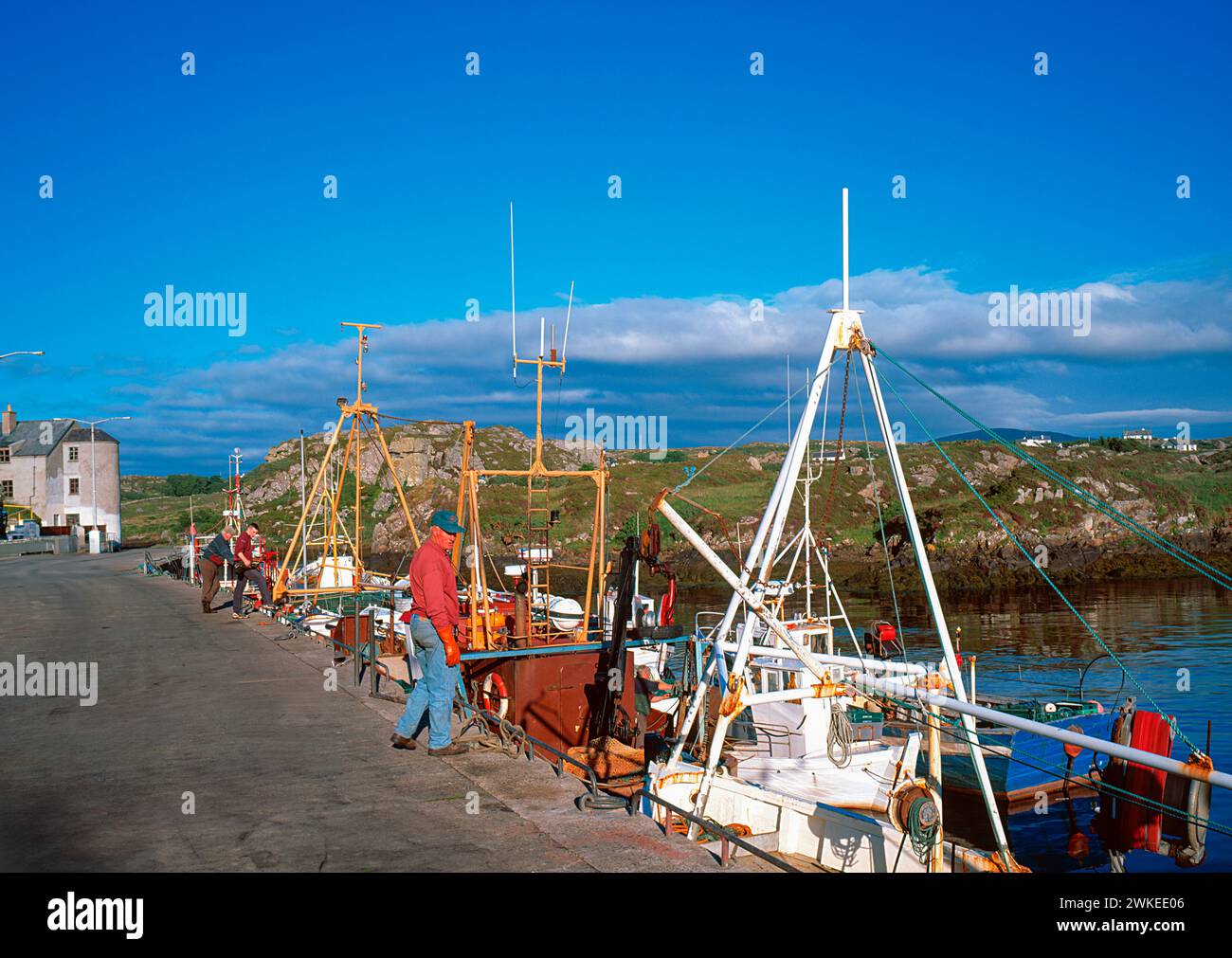 Bunbeg Harbour, Bunbeg, County Donegal, Ireland Stock Photo - Alamy