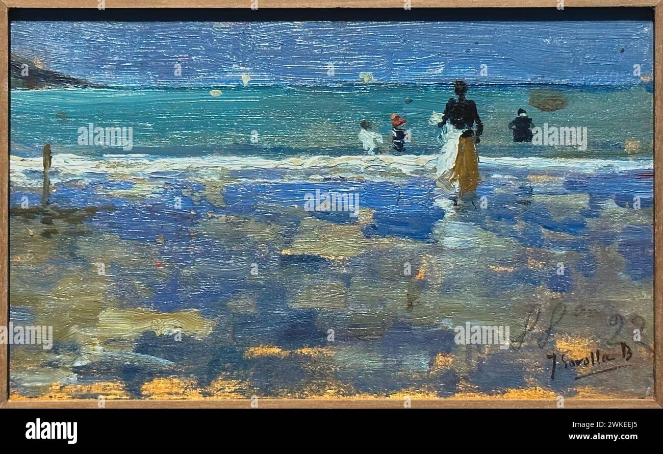 On the beach, San Sebastián, 1900, Joaquín Sorolla (1863-1923). Joaquín ...