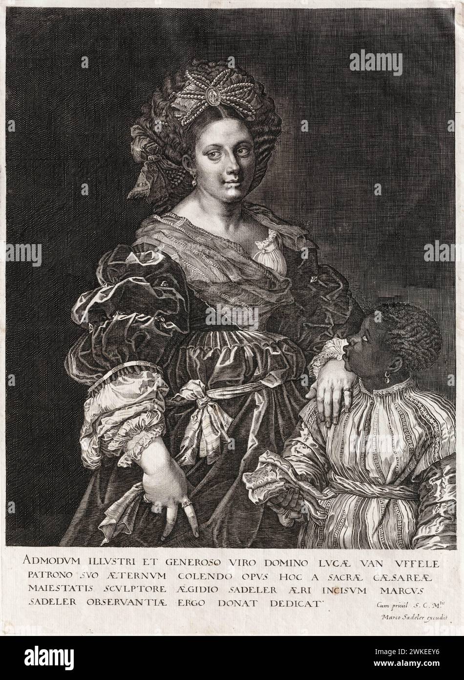 Porträt von Laura Dianti mit einem jungen Diener. Museum ...
