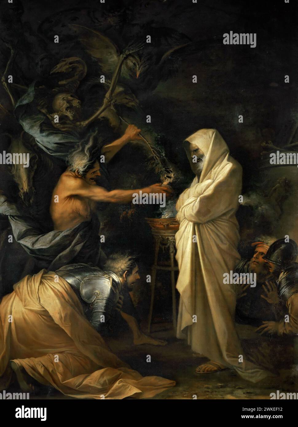 Saul and the Witch of Endor. Museum: Musee du Louvre, Paris. Author ...
