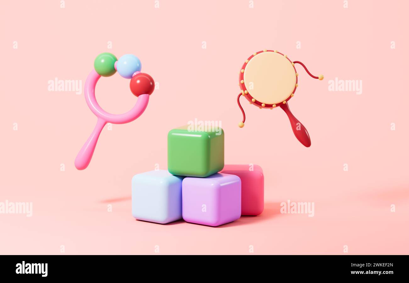 Baby shaking rattle hi-res stock photography and images - Alamy