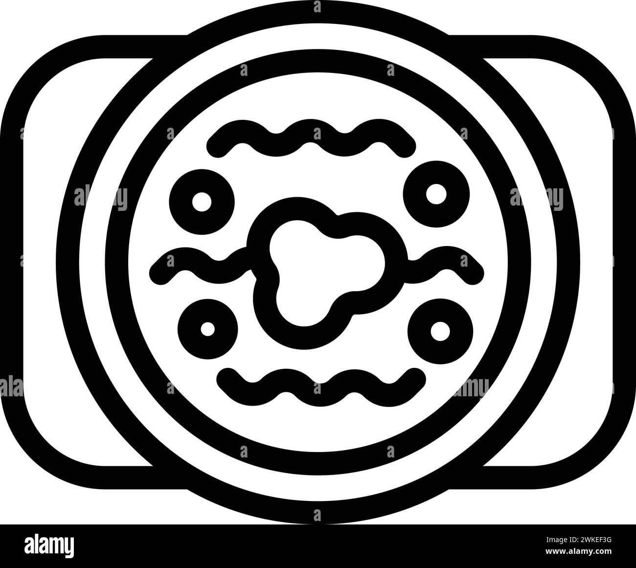 Hearty borsch icon outline vector. Traditional Ukraine food. Vegetables ...