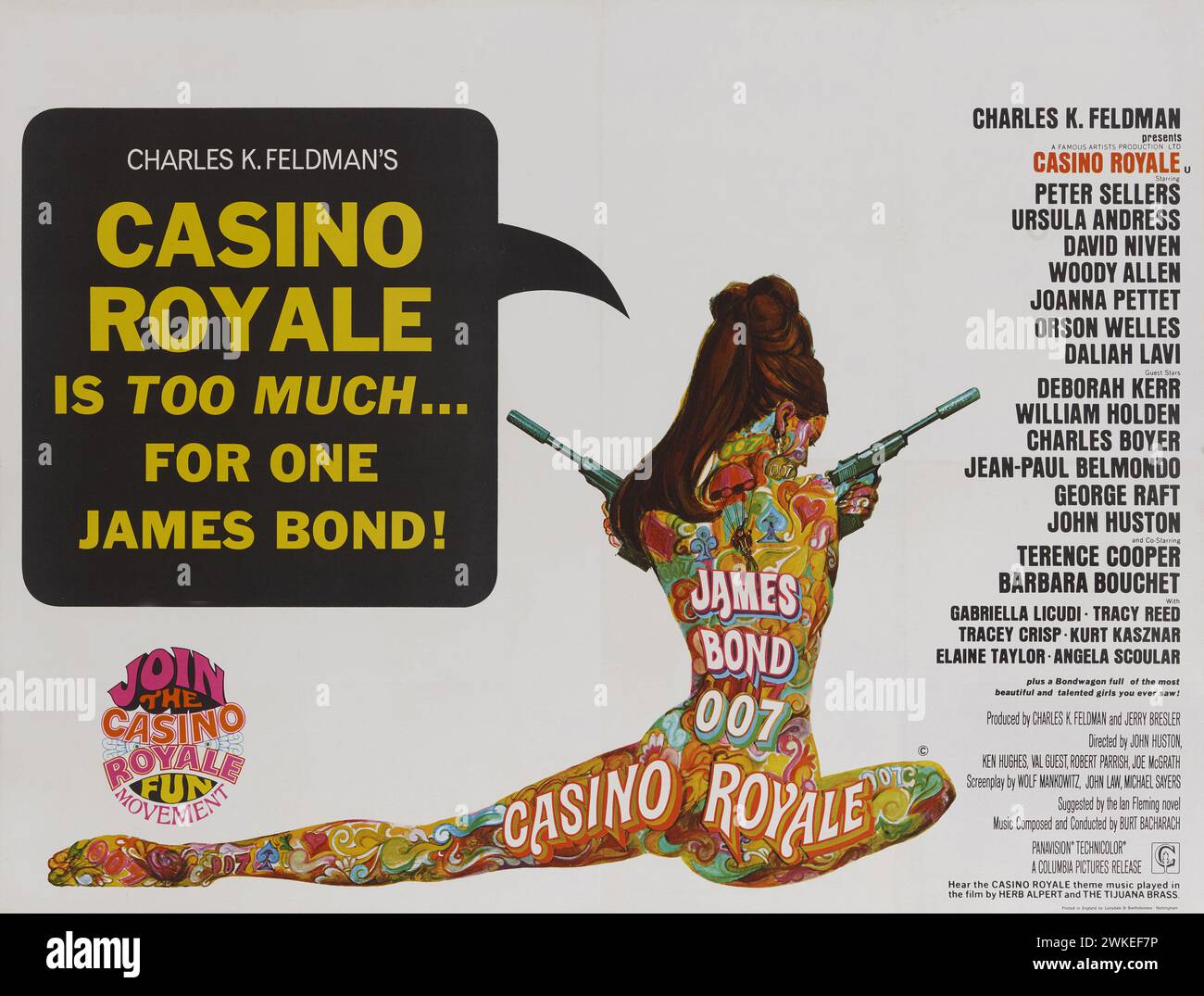 Movie poster "Casino Royale". Museum: © United Artists. Author: Robert ...