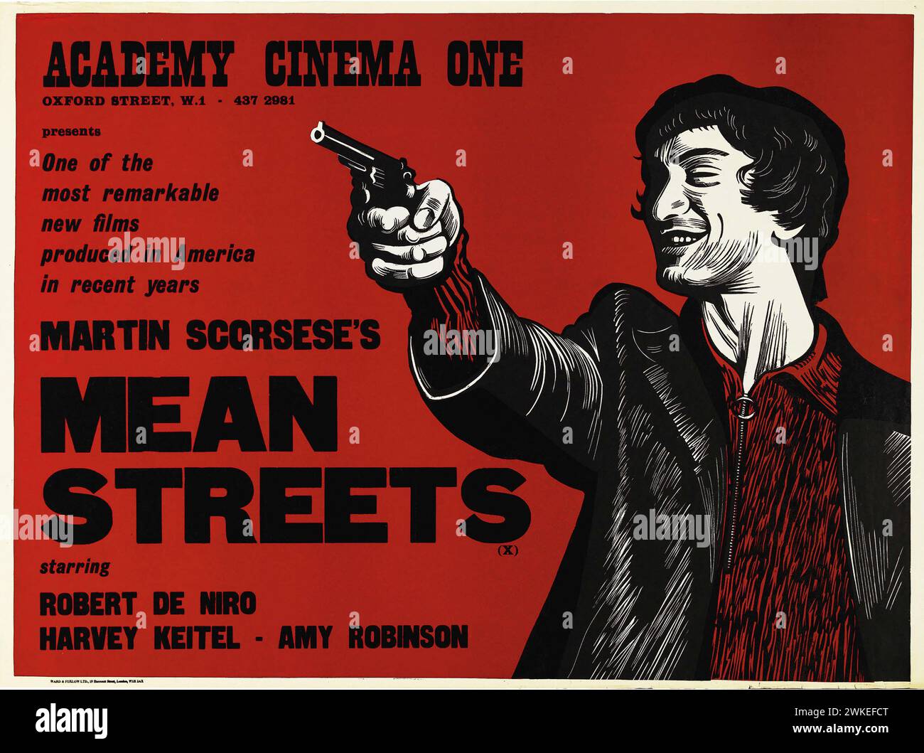 Movie poster "Mean Streets" by Martin Scorsese. Museum: PRIVATE ...