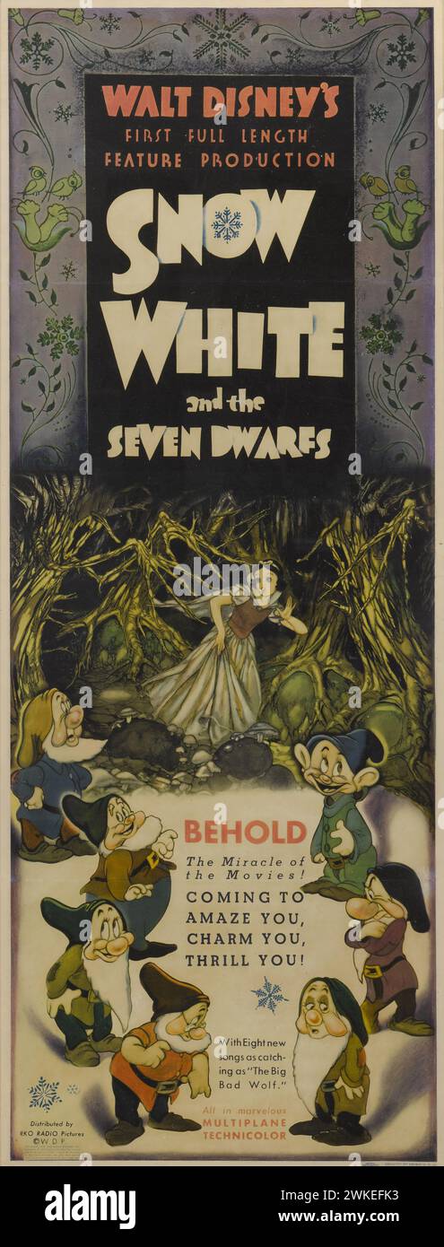 Movie poster "Snow White and the Seven Dwarfs". Museum: © The Walt ...