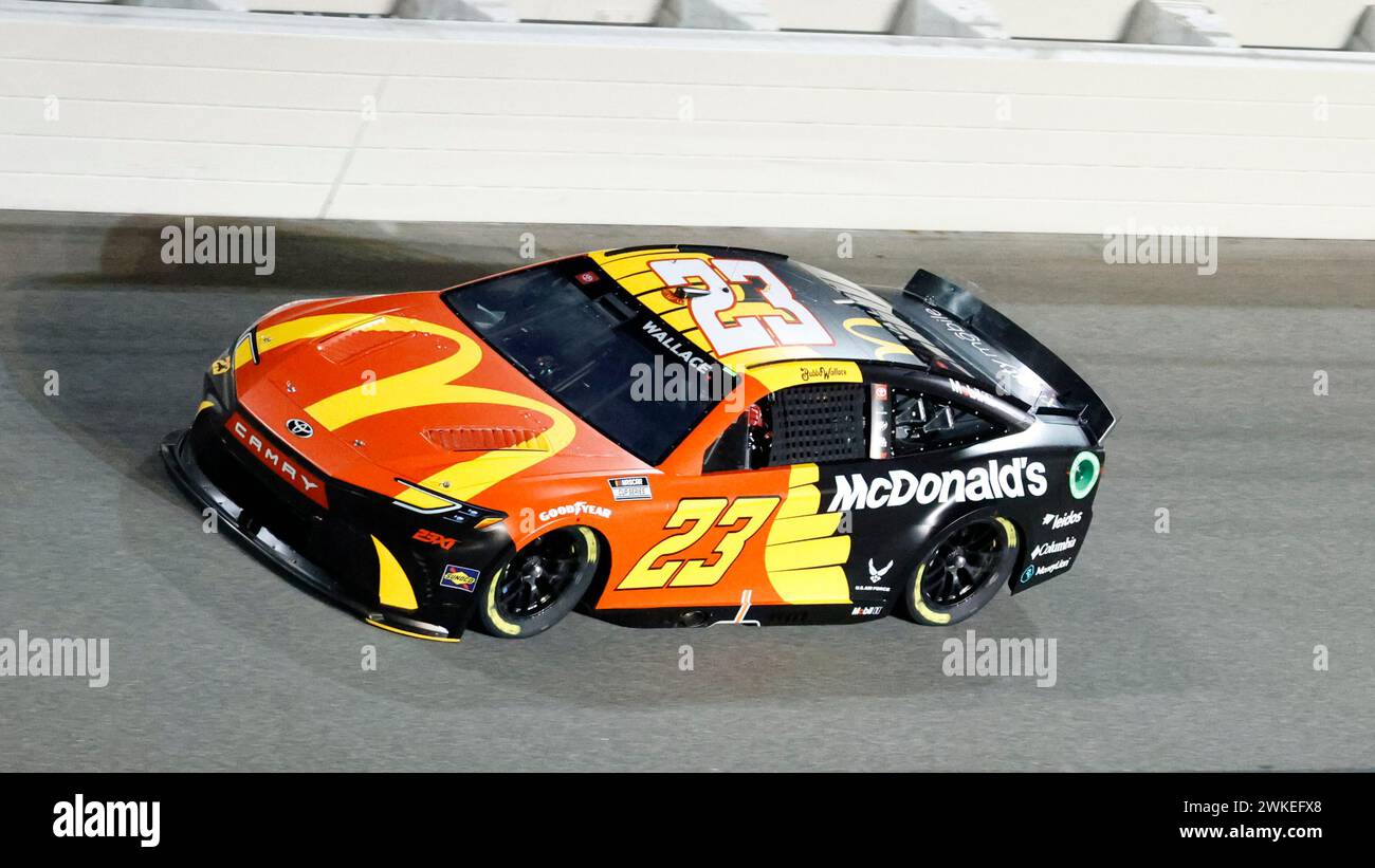 Bubba Wallace during qualifying for the NASCAR Daytona 500 auto race at ...