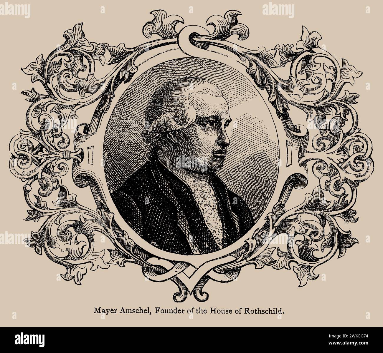 Mayer Amschel Rothschild (1744-1812), Gründer des Hauses Rothschild ...