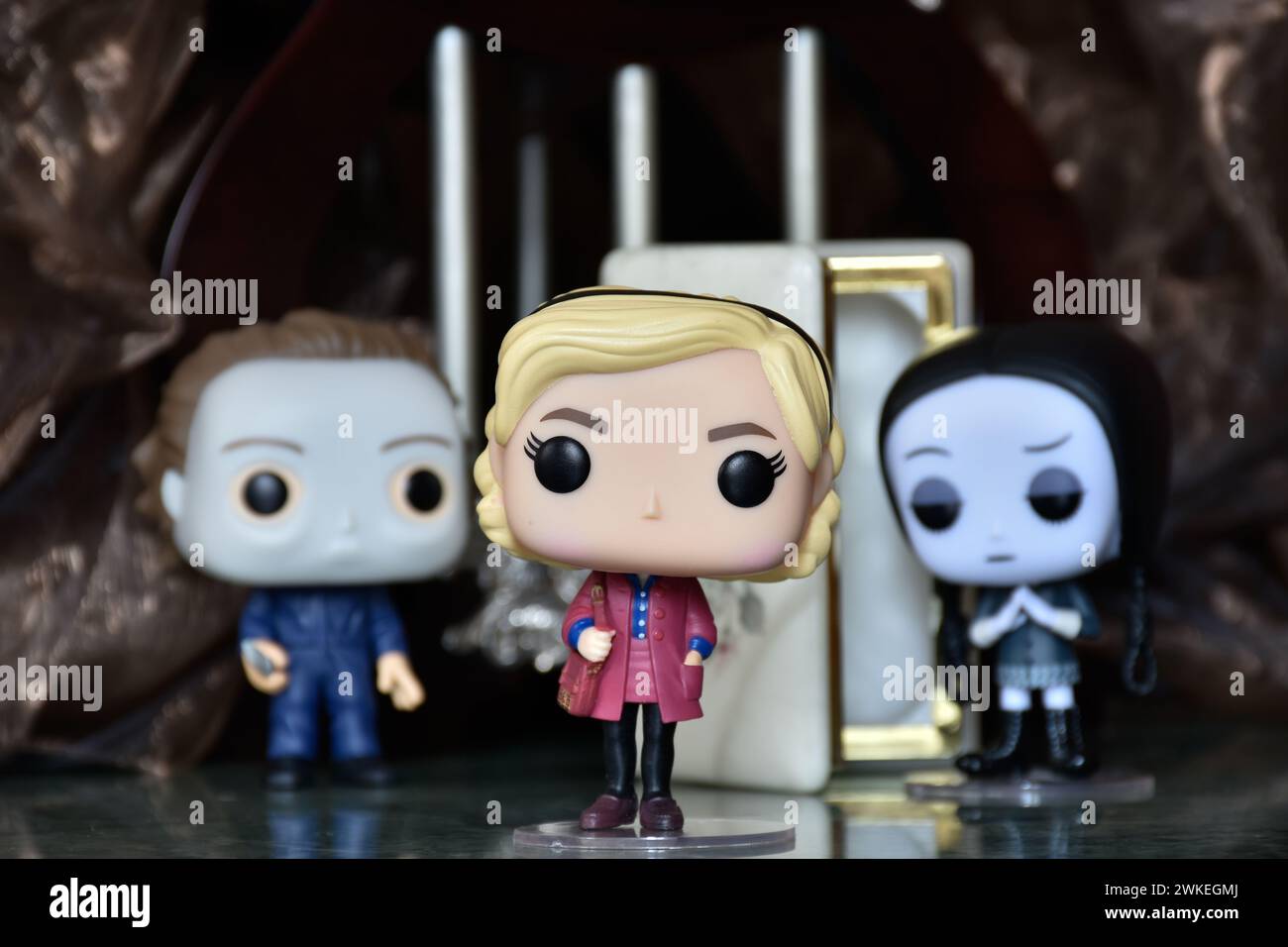 Funko Pop action figures of serial killer Michael Myers from Halloween ... Funko Pop action figures of serial killer Michael Myers from Halloween ...