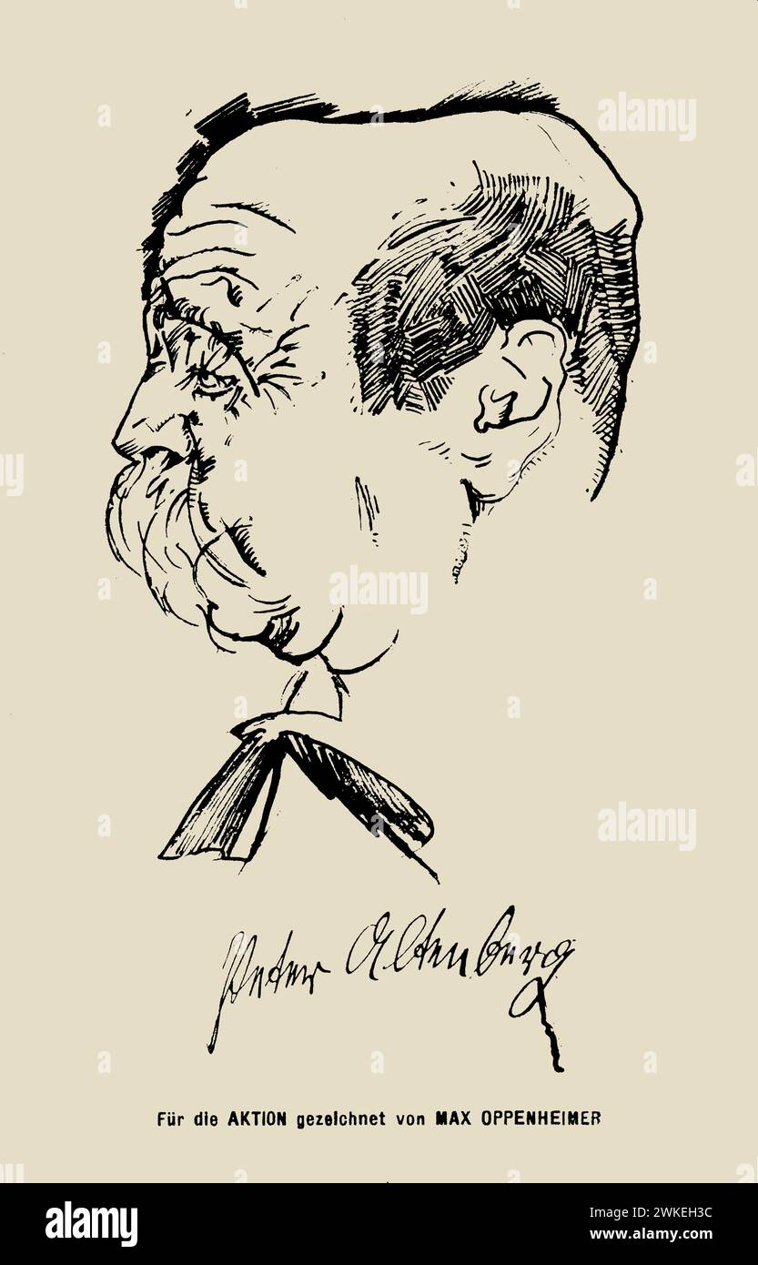 Porträt von Schriftsteller Peter Altenberg (1859-1919). Museum ...